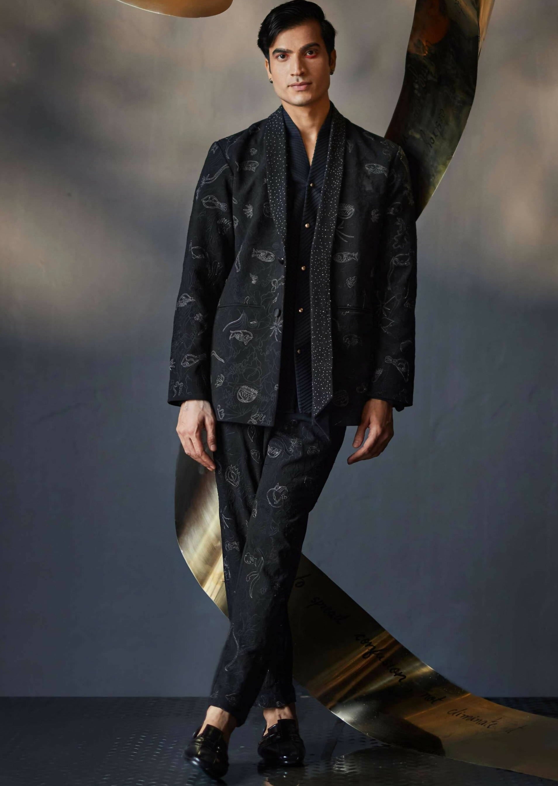 Marine Dali Inspired Tuxedo Set